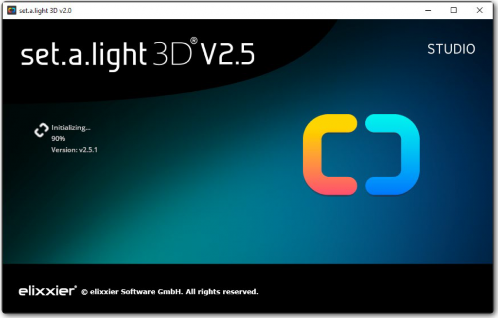 启动 set.a.light 3D - elixxier Software