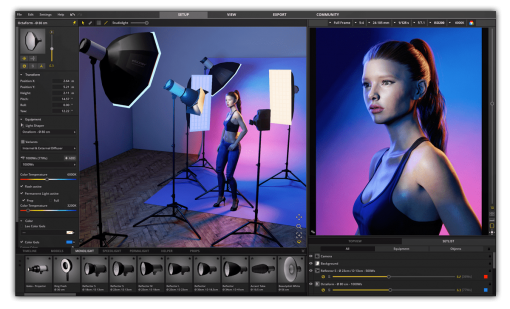 set.a.light 3D - Lighting Simulator for photographers & filmmakers