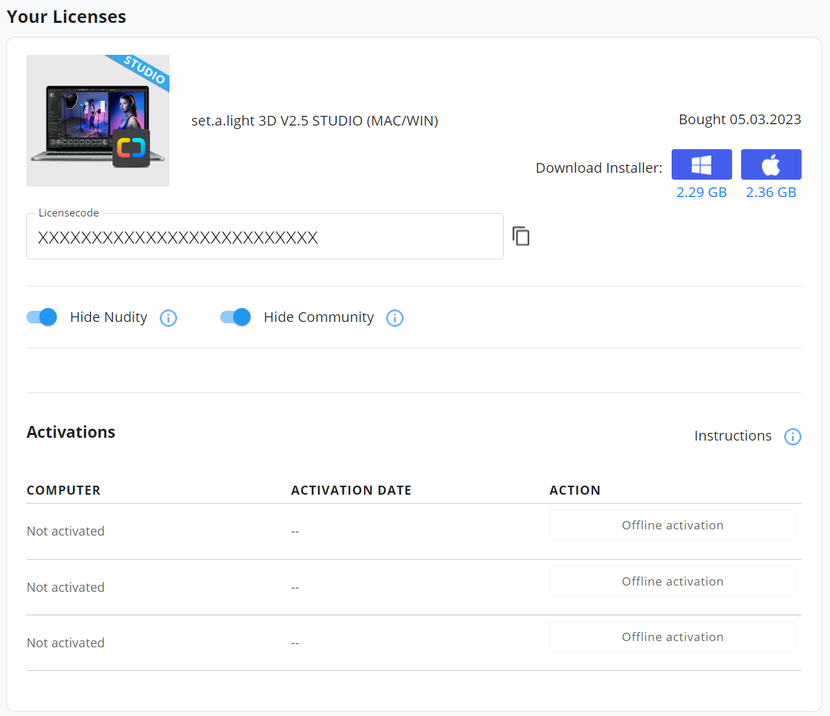 Education license management - elixxier Software